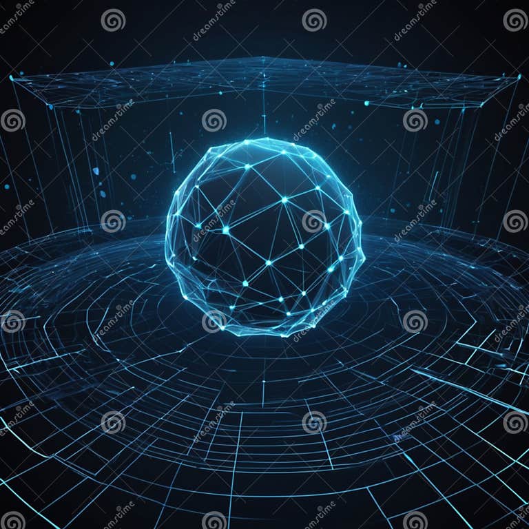 The Background of Technology is Abstract. in the Background is a Three ...