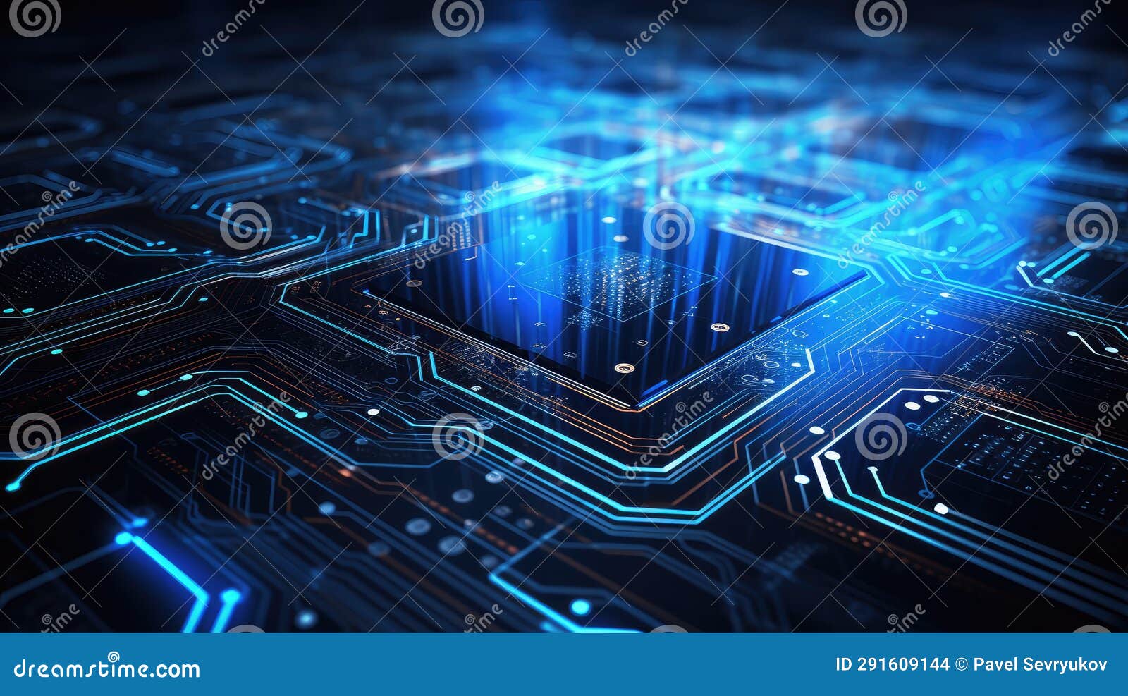 Background Technology Circuit Lines Stock Illustration - Illustration ...