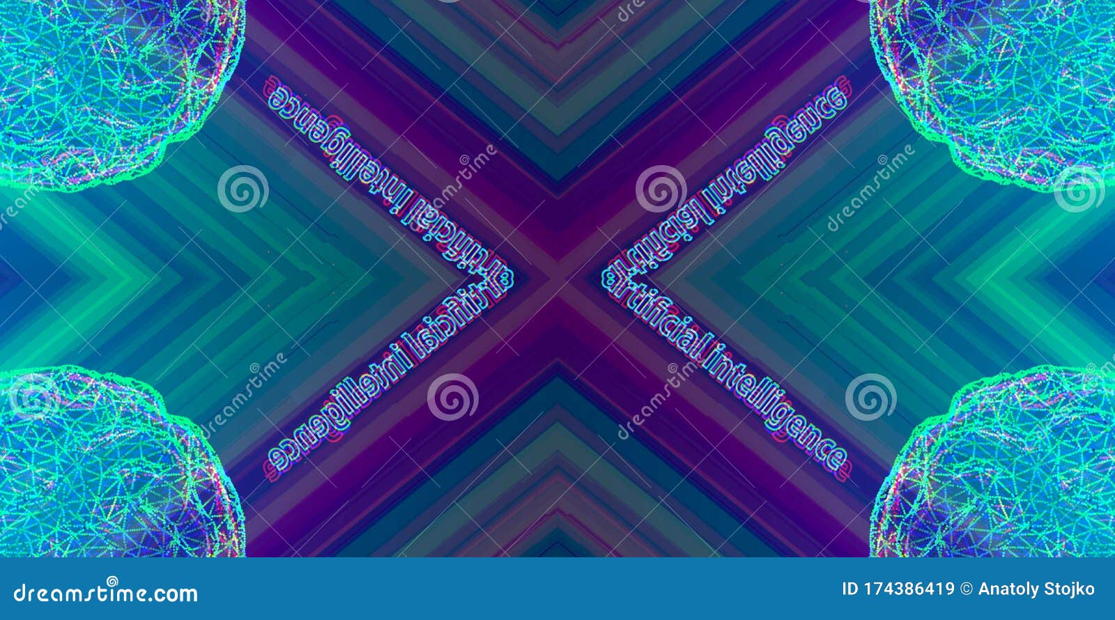 Brain With Glitch Effect Royalty-Free Stock Photography | CartoonDealer ...