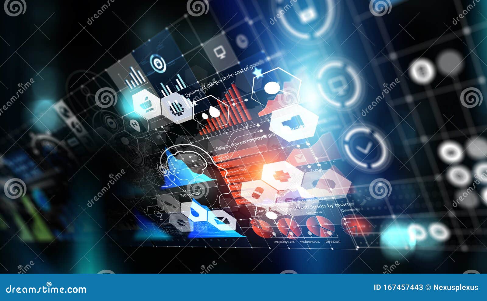 Media Technologies in Business. Mixed Media Stock Image - Image of ...
