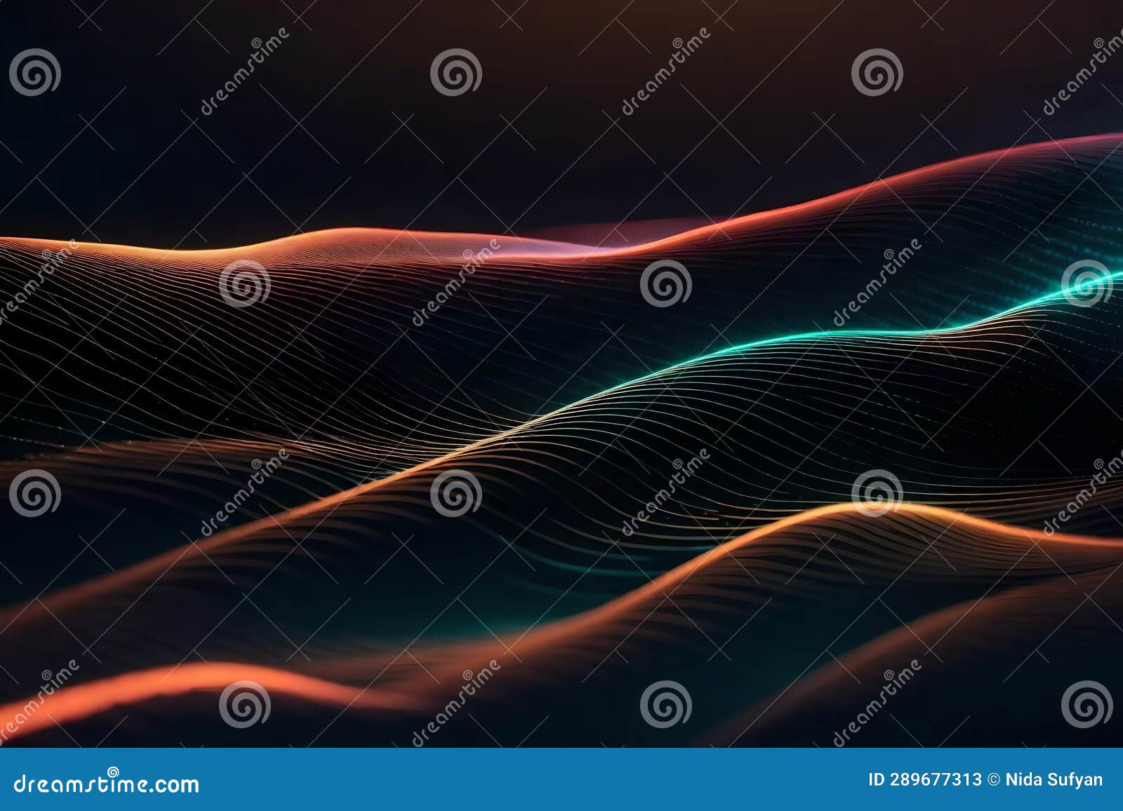 Background in Technology Vector Abstract Digital Wave Generated Ai ...