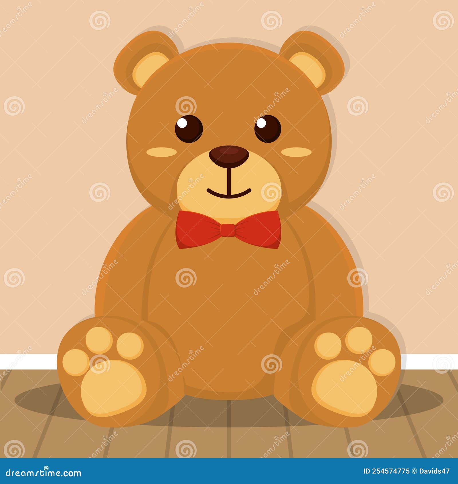 Background Teddy Bear Toys Vector Illustration Stock Vector ...