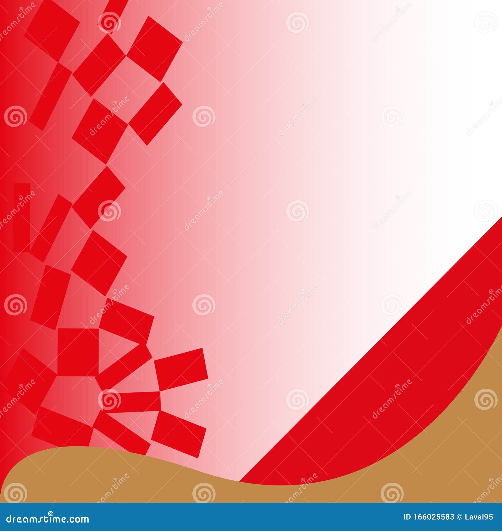 Background Template for Banners, Patterns, Red Color Stock Illustration ...