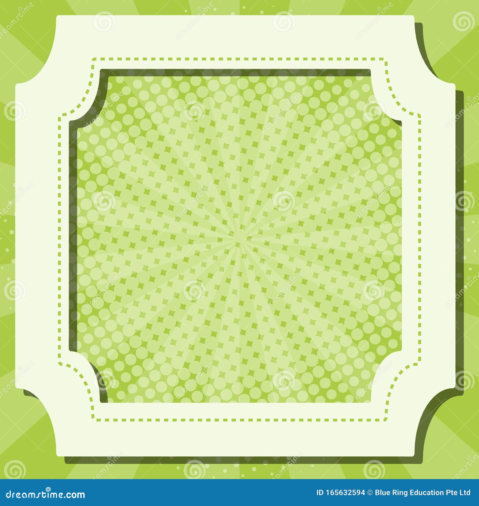 Background Template with Big Frame Stock Illustration - Illustration of ...