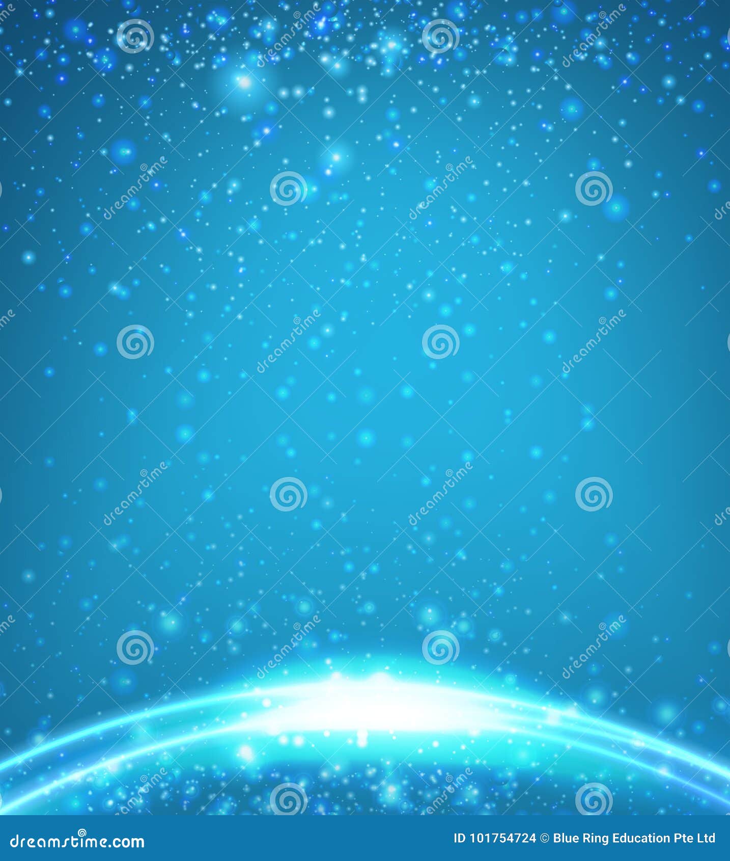 Background Template with Blue Light Stock Vector - Illustration of ...