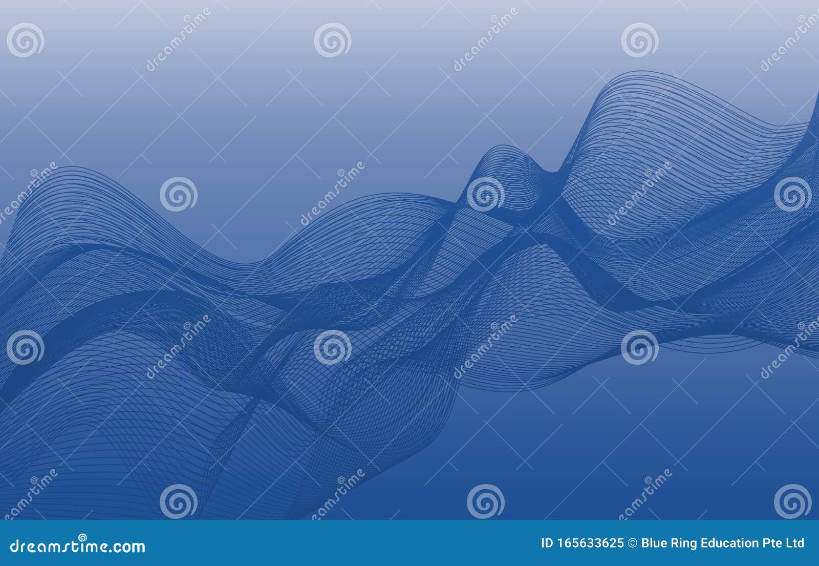 Background Template with Blue Lines Stock Illustration - Illustration ...