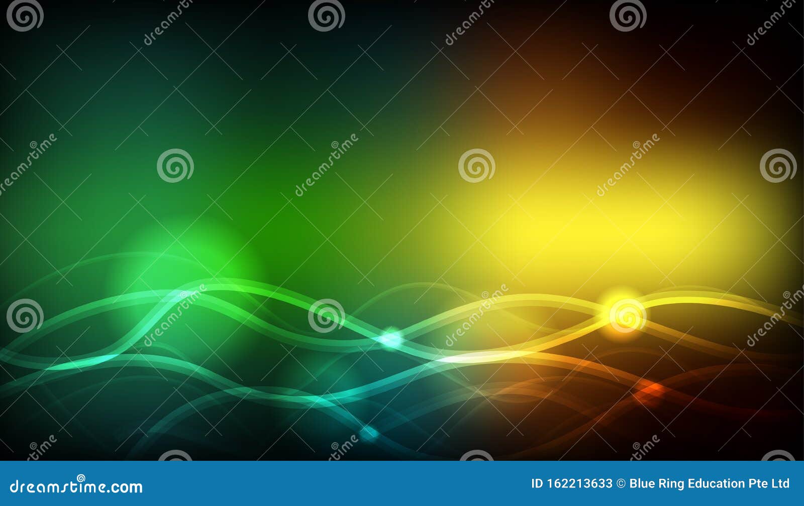Background Template Design with Colorful Lights Stock Vector ...
