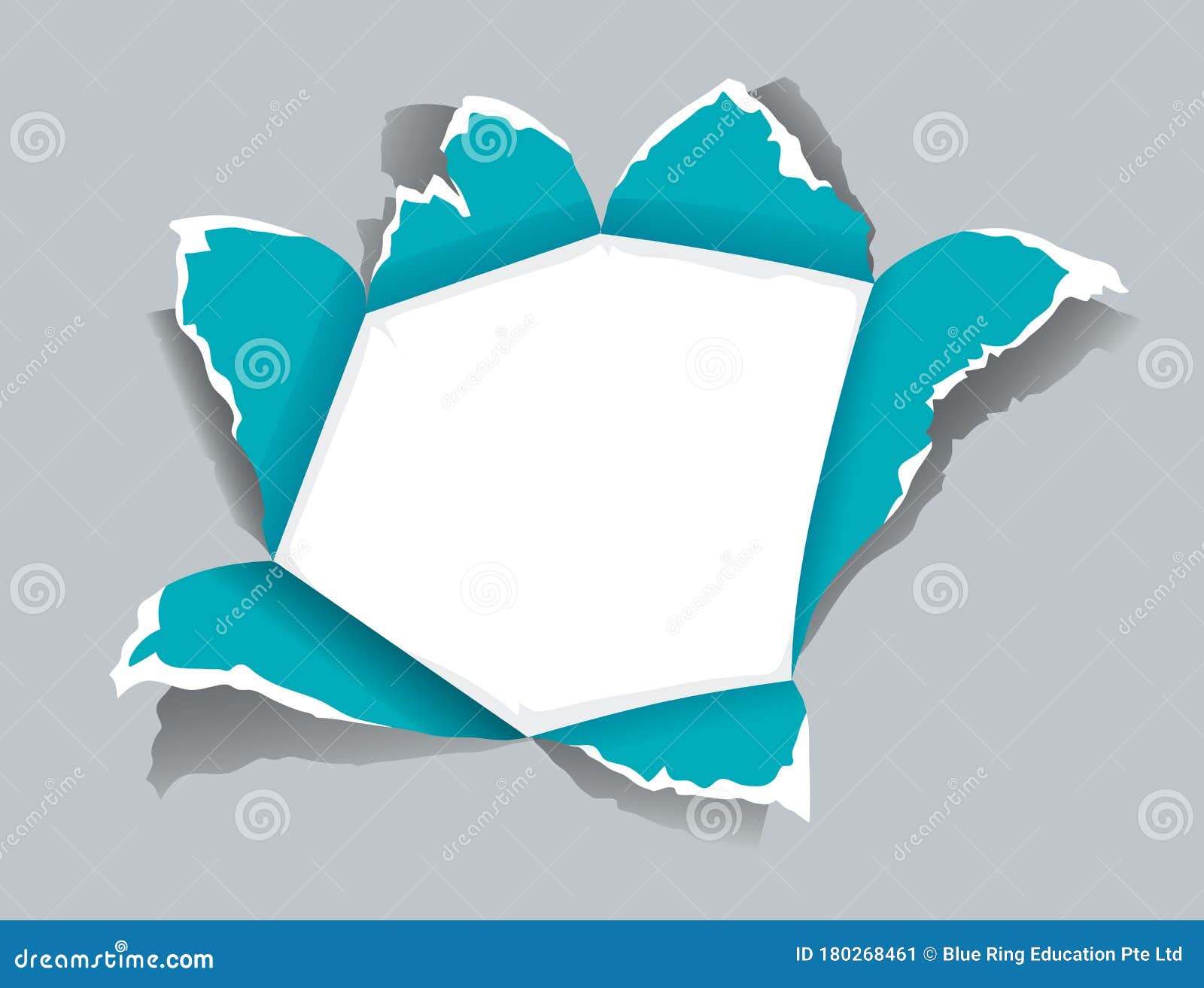 Background Template Design with Ripping Paper Stock Vector ...