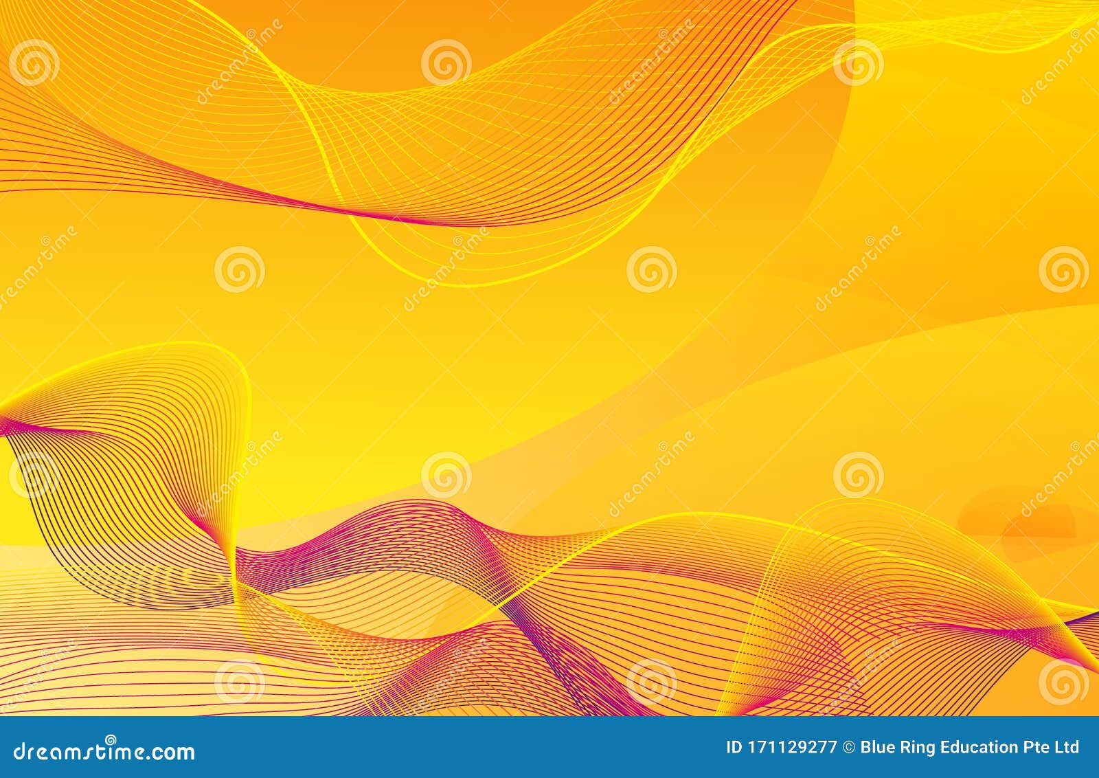Background Template Design with Yellow Lines Stock Illustration ...
