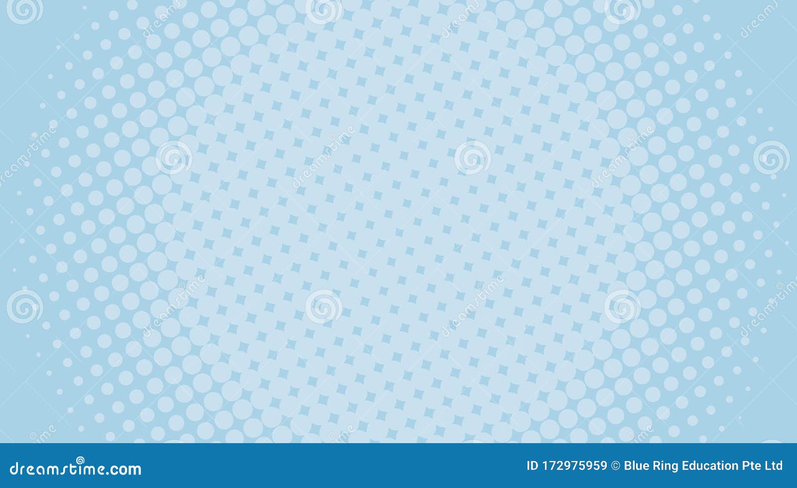 Background Template with Dots on Blue Wall Stock Vector - Illustration ...