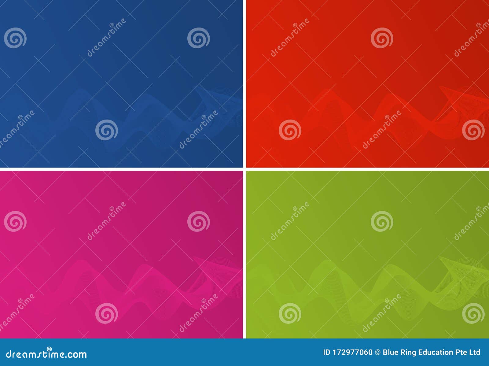 Background Template in Four Colors Stock Vector - Illustration of pink ...