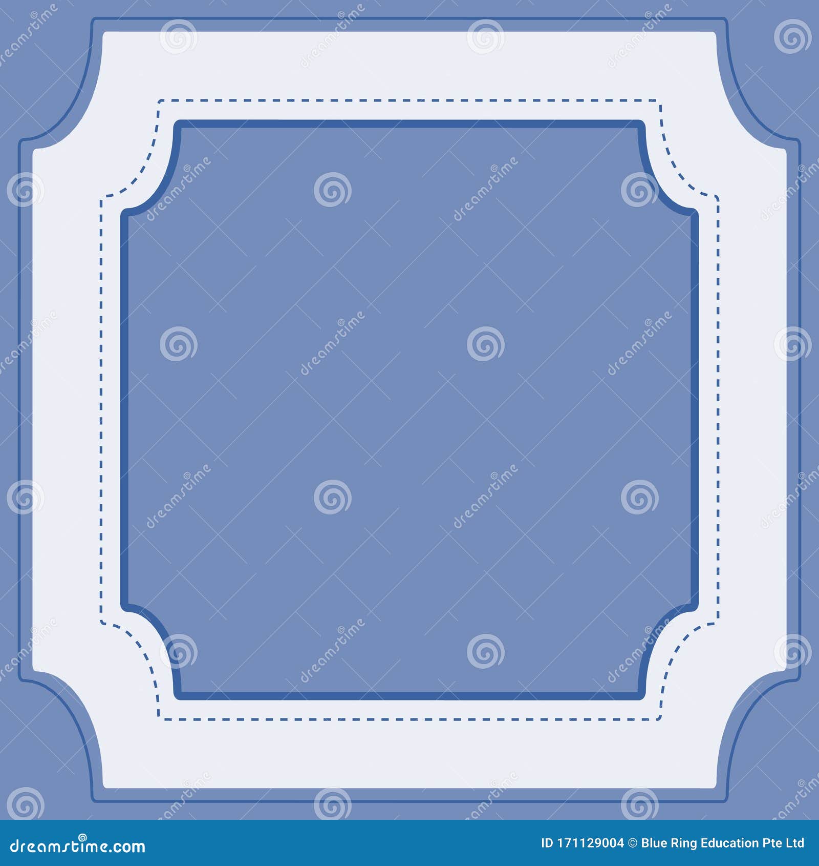 Background Template with Frame Stock Illustration - Illustration of ...