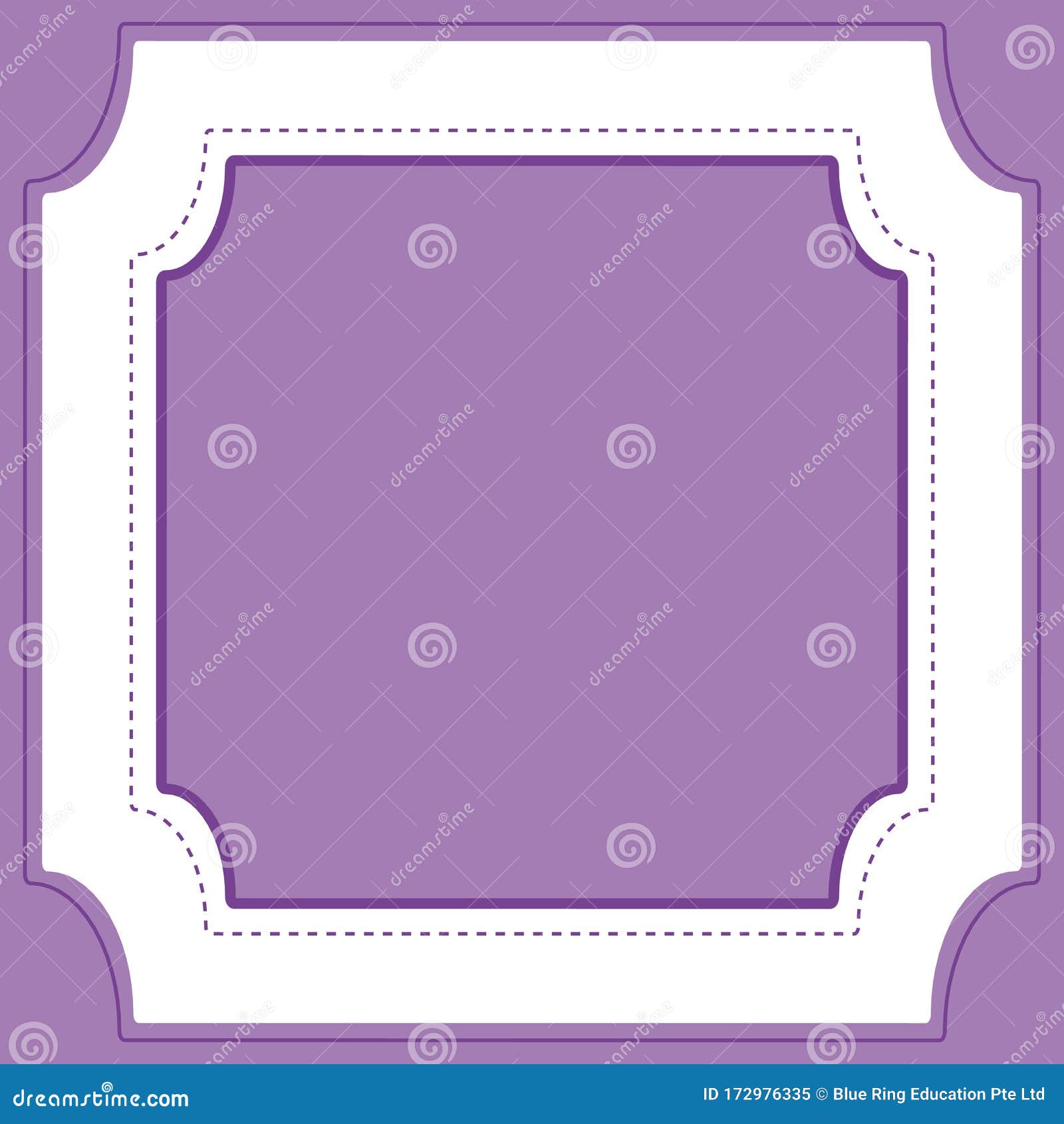 Background Template in Purple with Frame Stock Vector - Illustration of ...