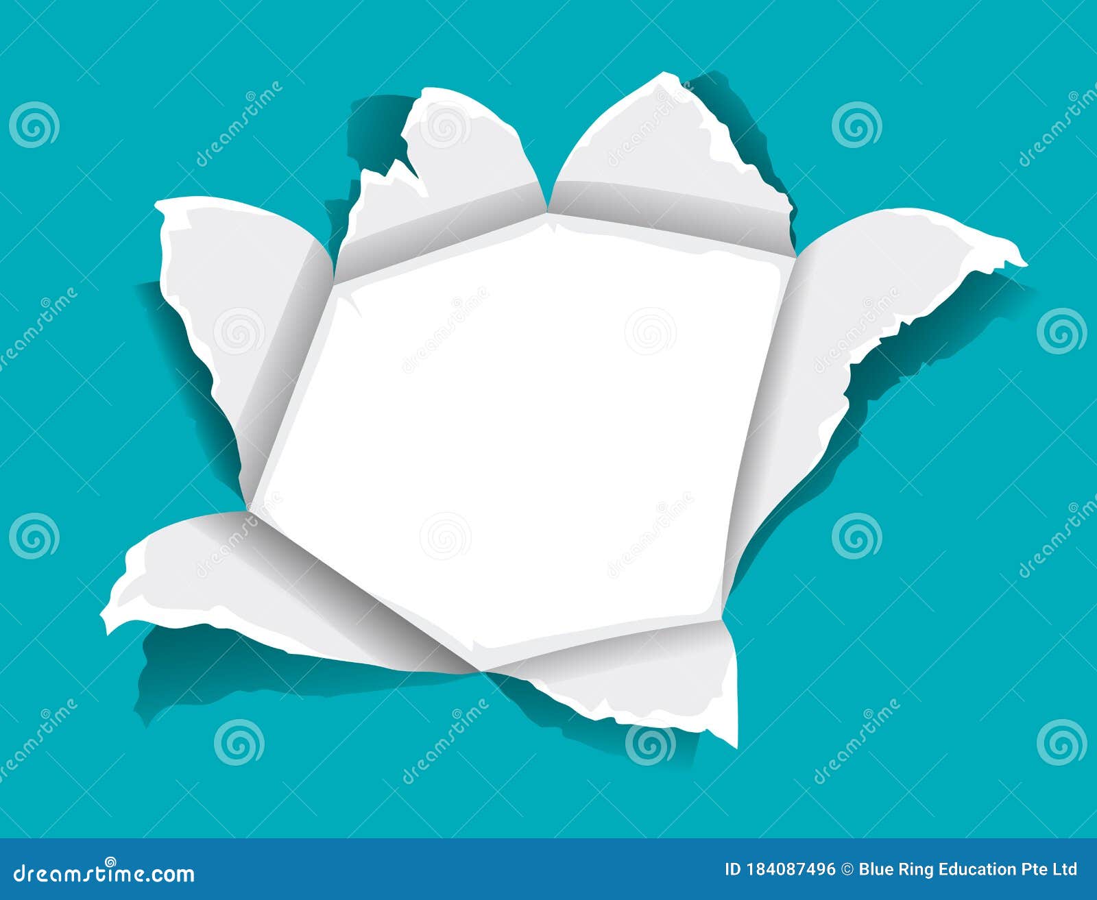 Background Template with Ripping Paper Stock Vector - Illustration of ...