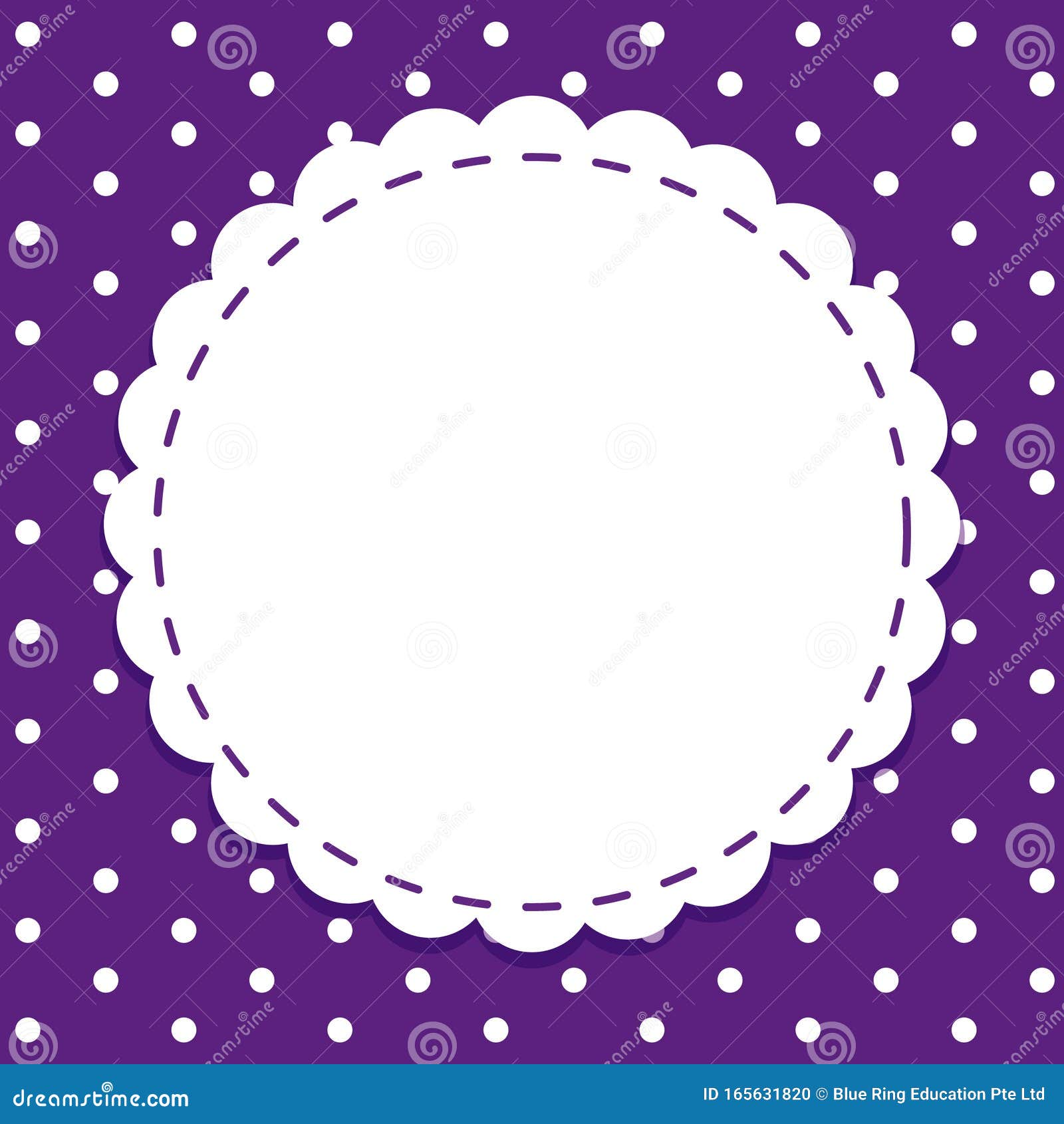 Background Template with Round Frame Stock Illustration - Illustration ...