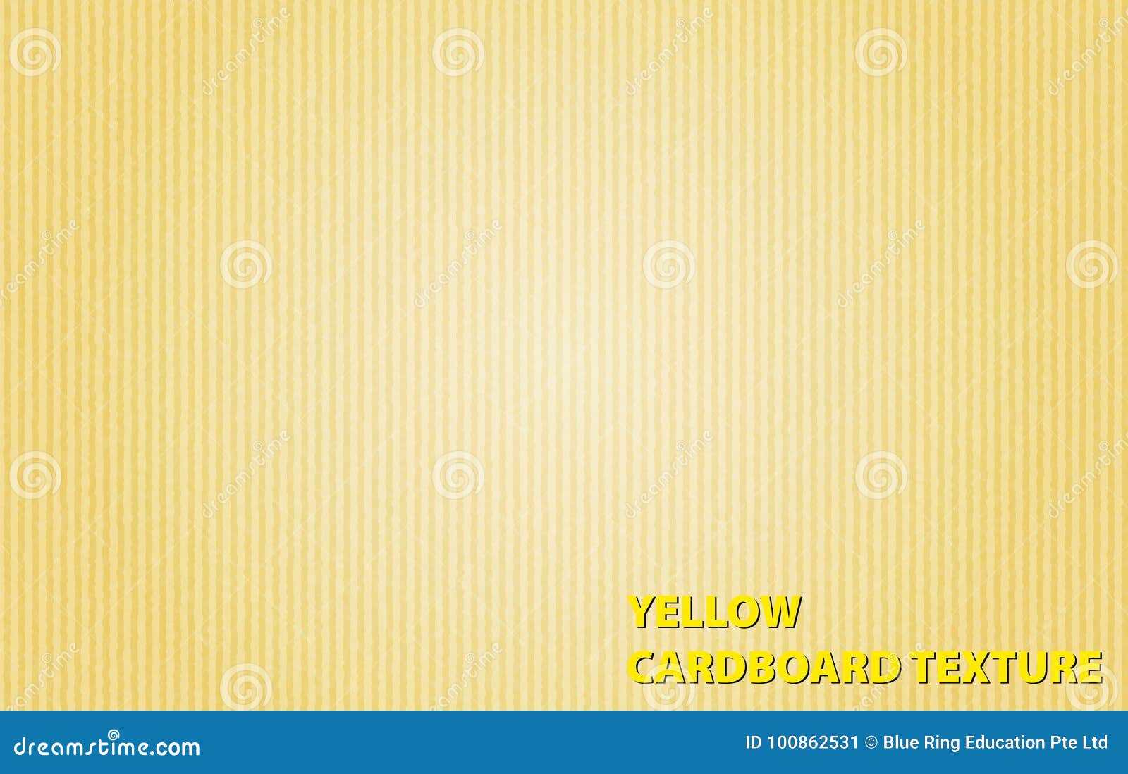 Background Template with Yellow Cardboard Texture Stock Vector ...