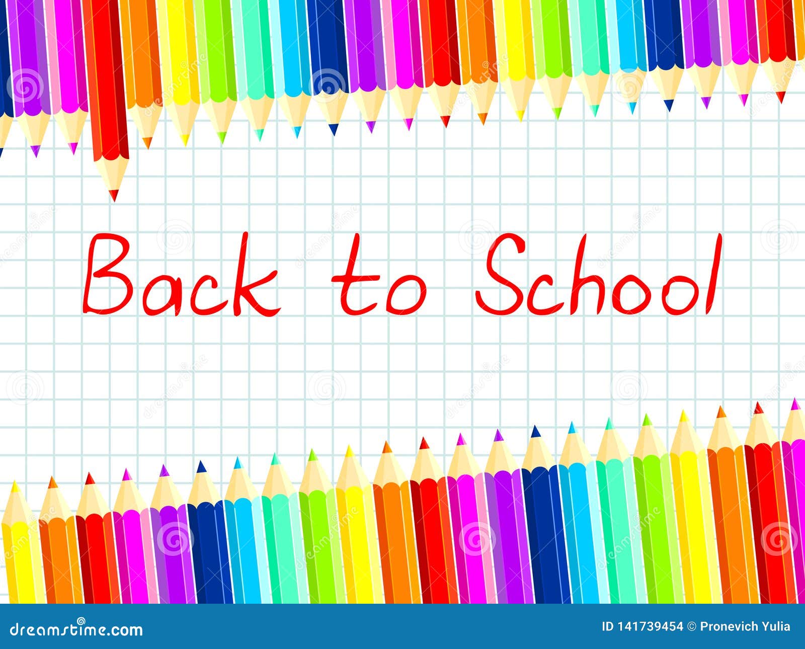 Background for Text. a Set of Colored Pencils of All Colors of the ...