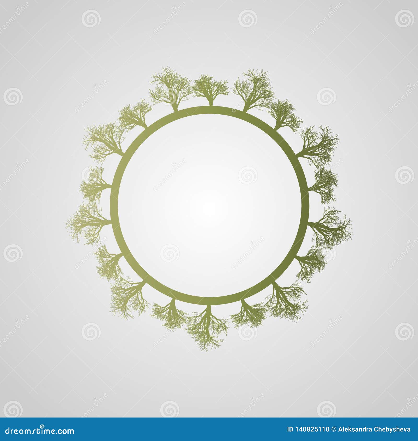 The Background for the Text of the Trees, Vector. Forest Frame Stock ...