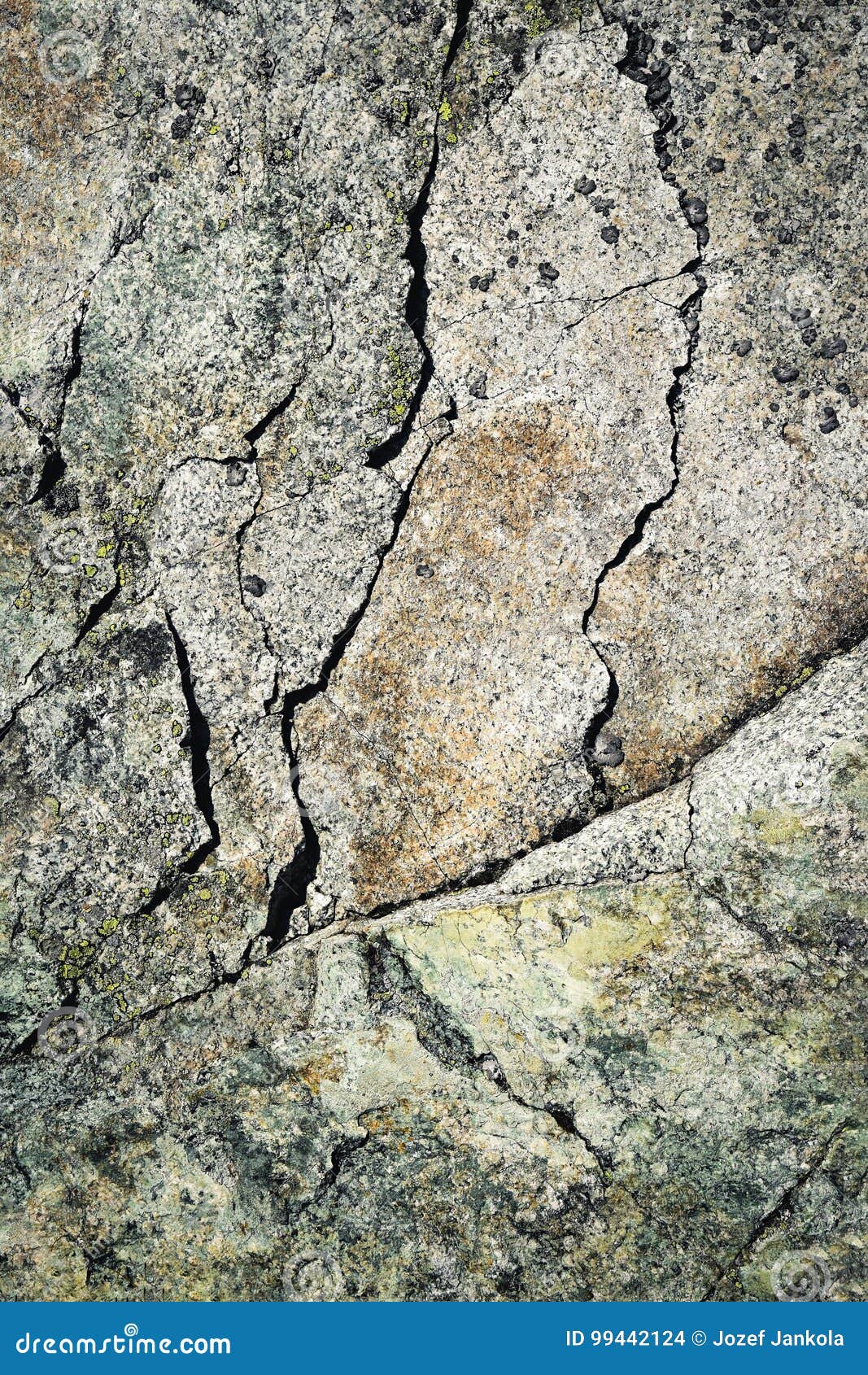 Abstract Cracks on a Granite Block of Stone Stock Photo - Image of wall ...