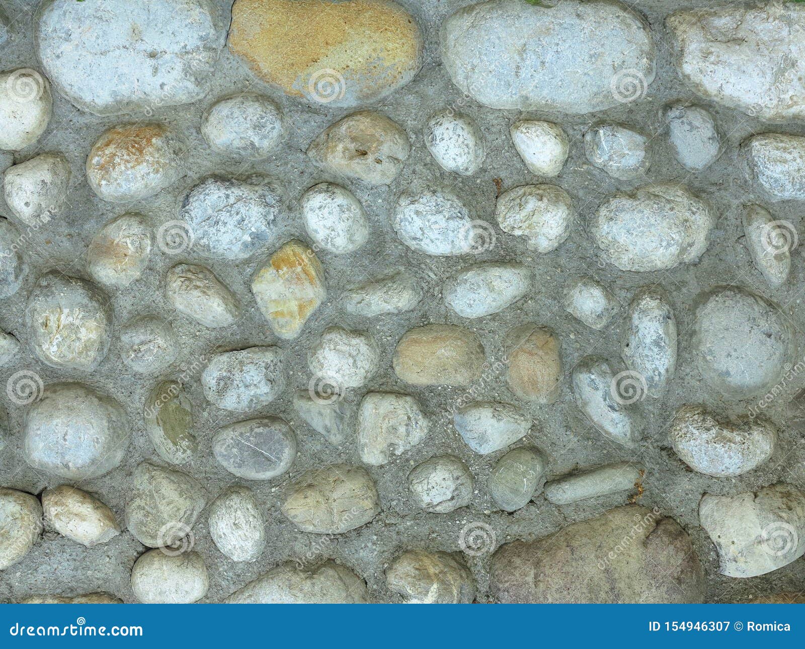 Background Texture of Ancient Round Gray Stone Wall Stock Image - Image ...