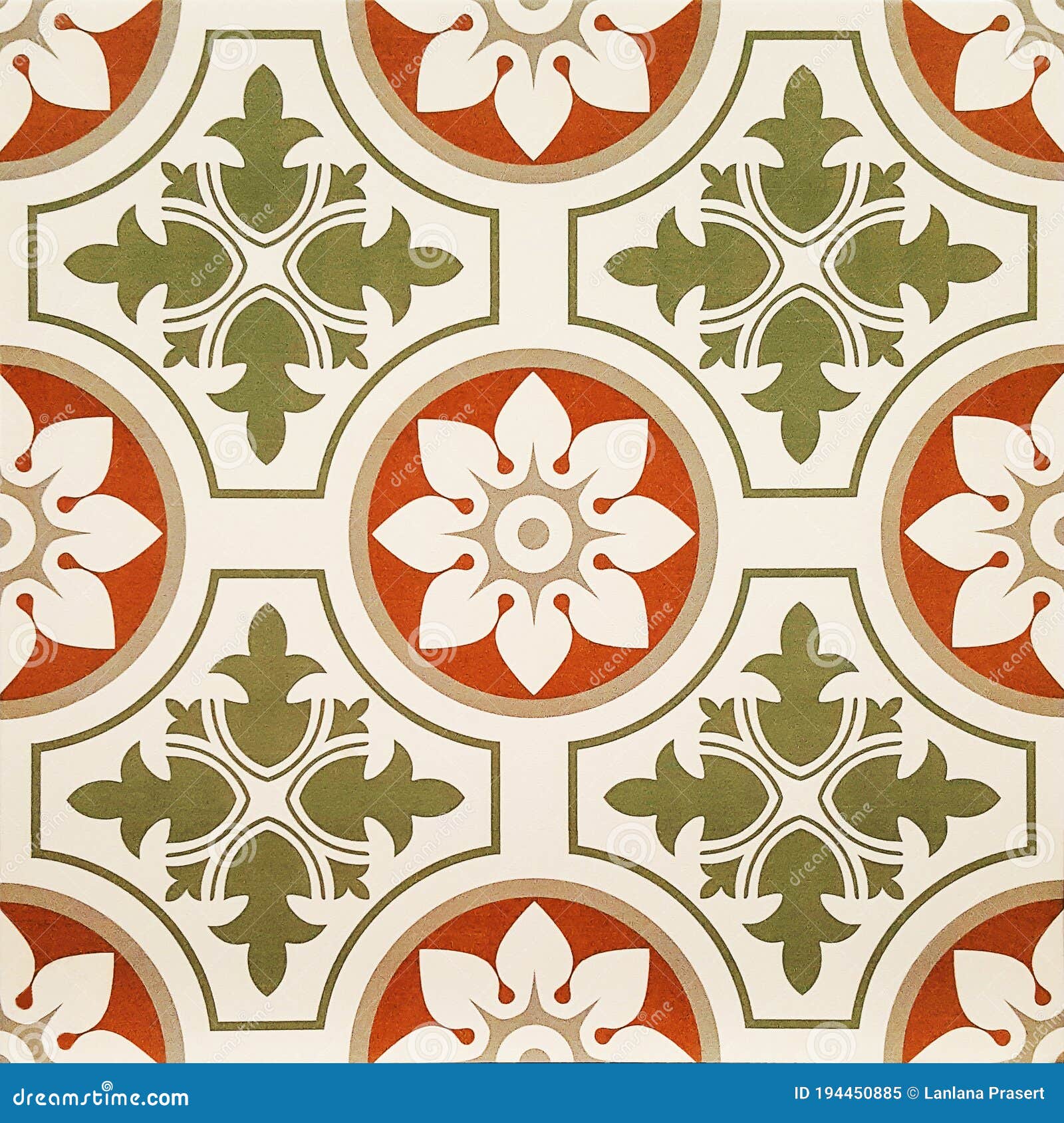 Background and Texture with Ancient Tile Pattern Stock Image - Image of ...