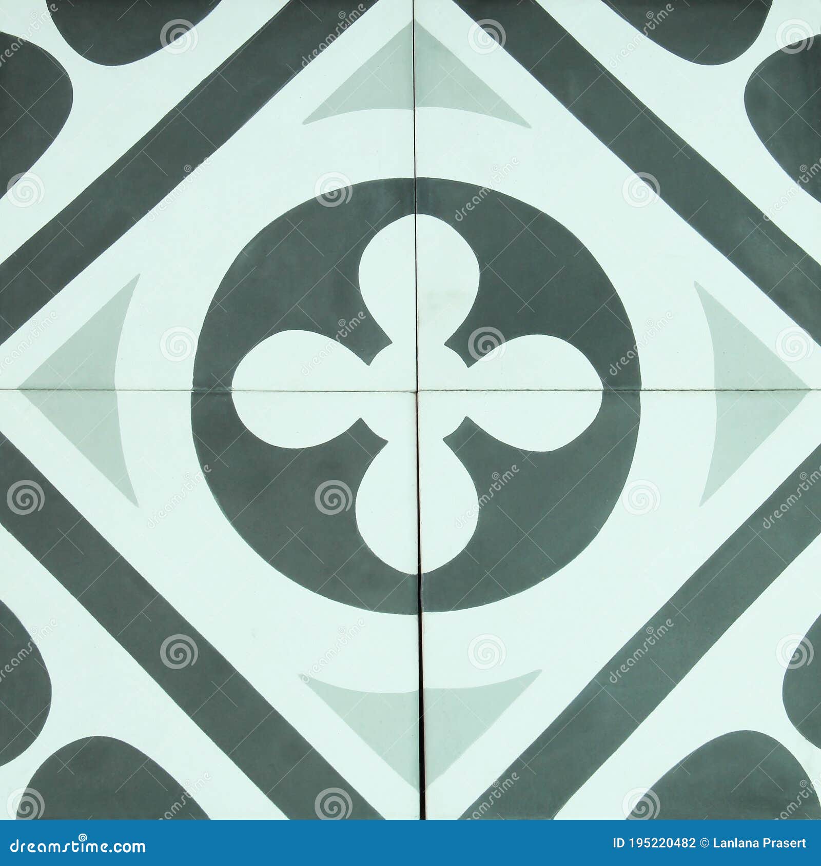 Background and Texture with Ancient Tile Pattern Stock Illustration ...