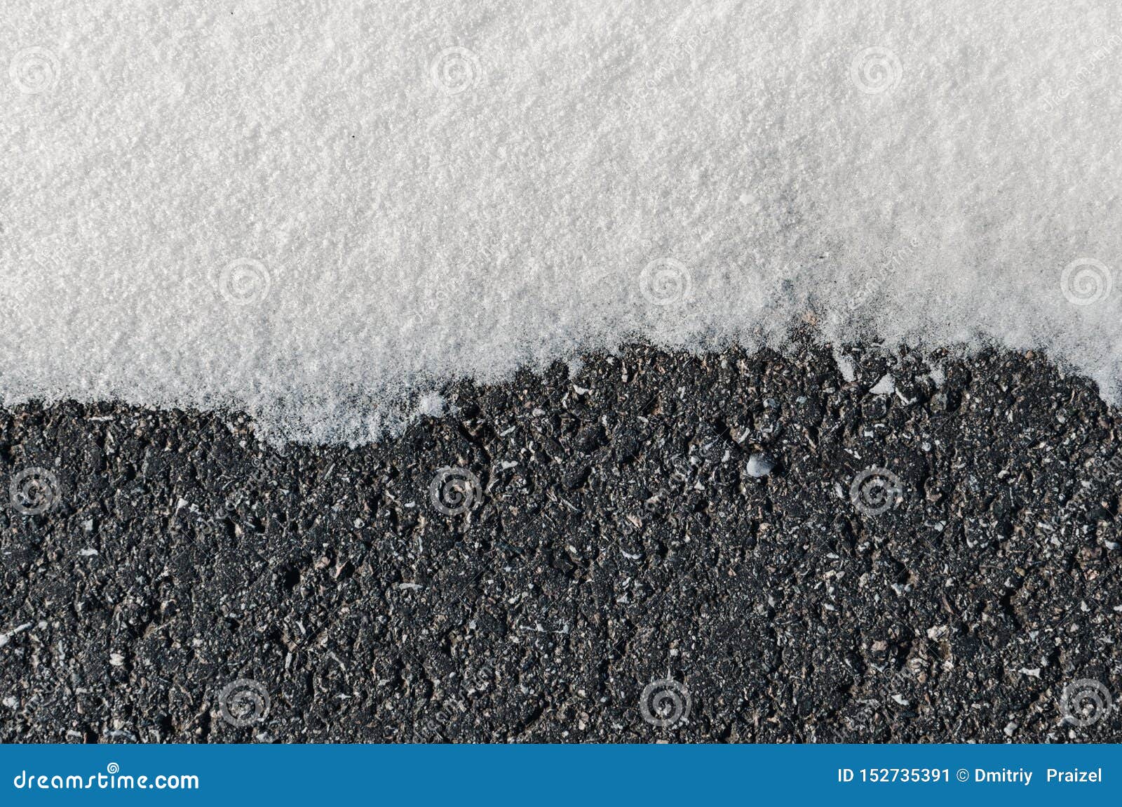 Background and Texture of Asphalt and Snow Stock Image - Image of ...