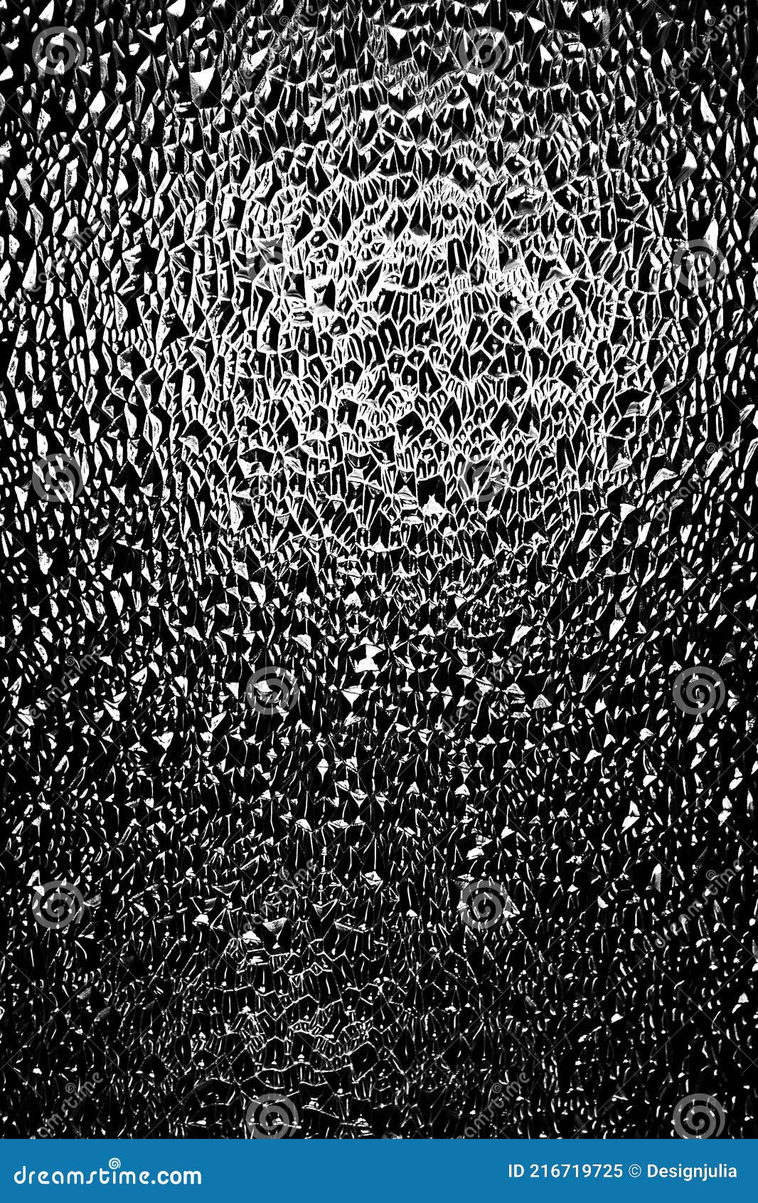 Background with Texture of Black and White Mysterious Glass Scattering ...