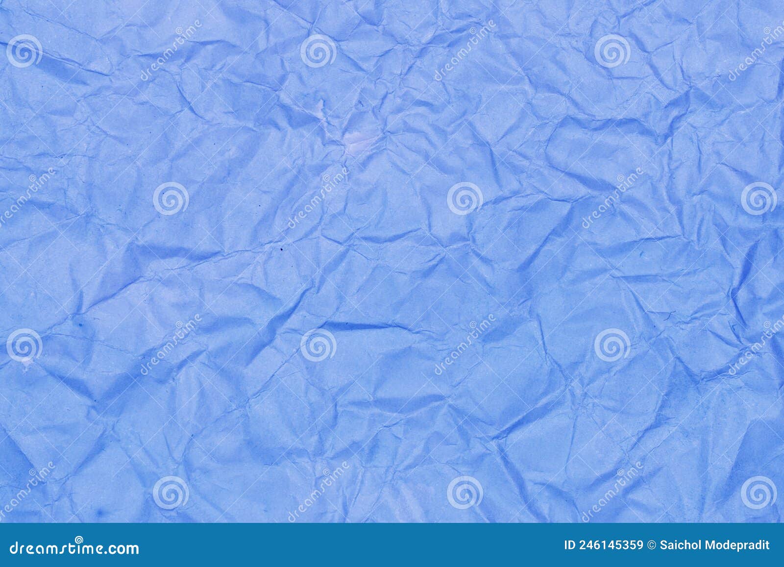 Background and Texture of Blue Crumpled Paper Stock Image - Image of ...