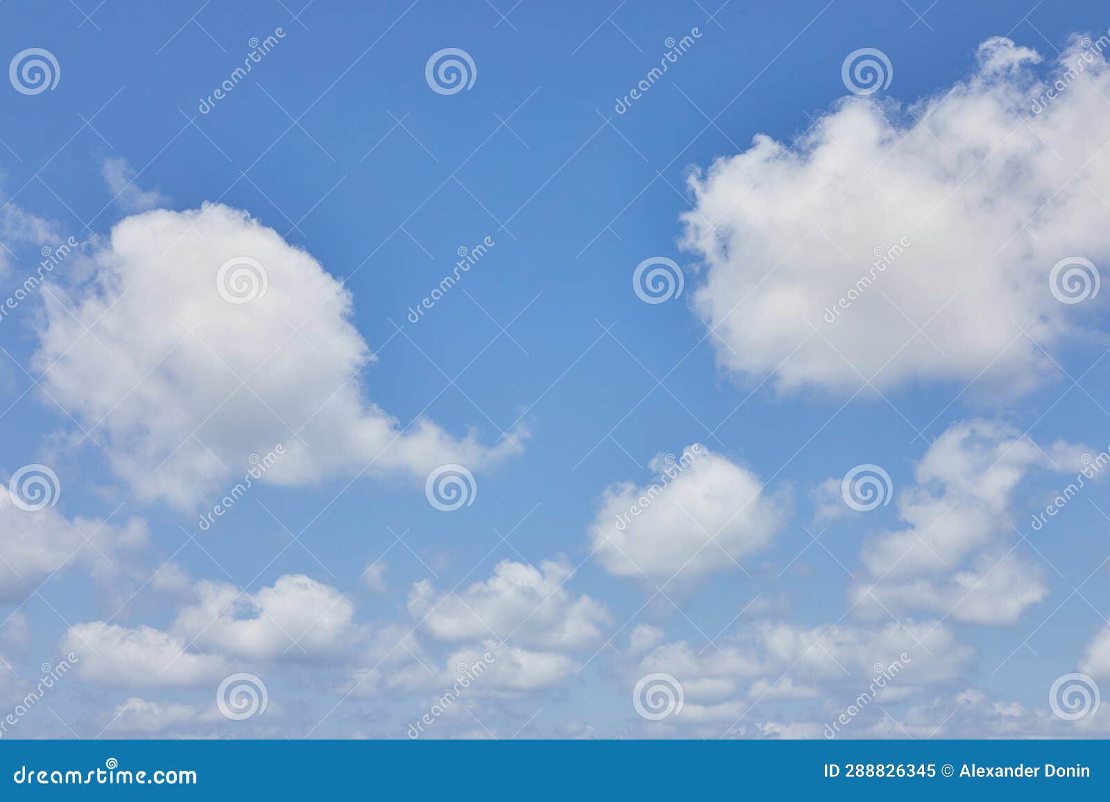 Background Texture of Blue Sky with Cumulus Clouds Stock Image - Image ...