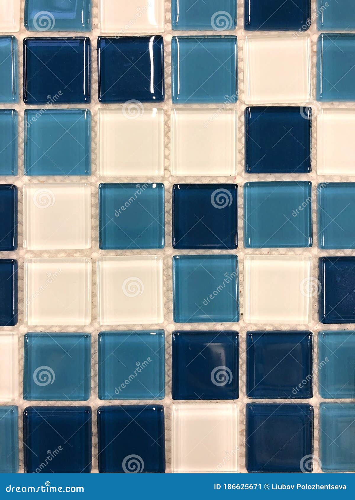 Background, Texture of Blue Tiles, Mosaic Stock Image - Image of ...