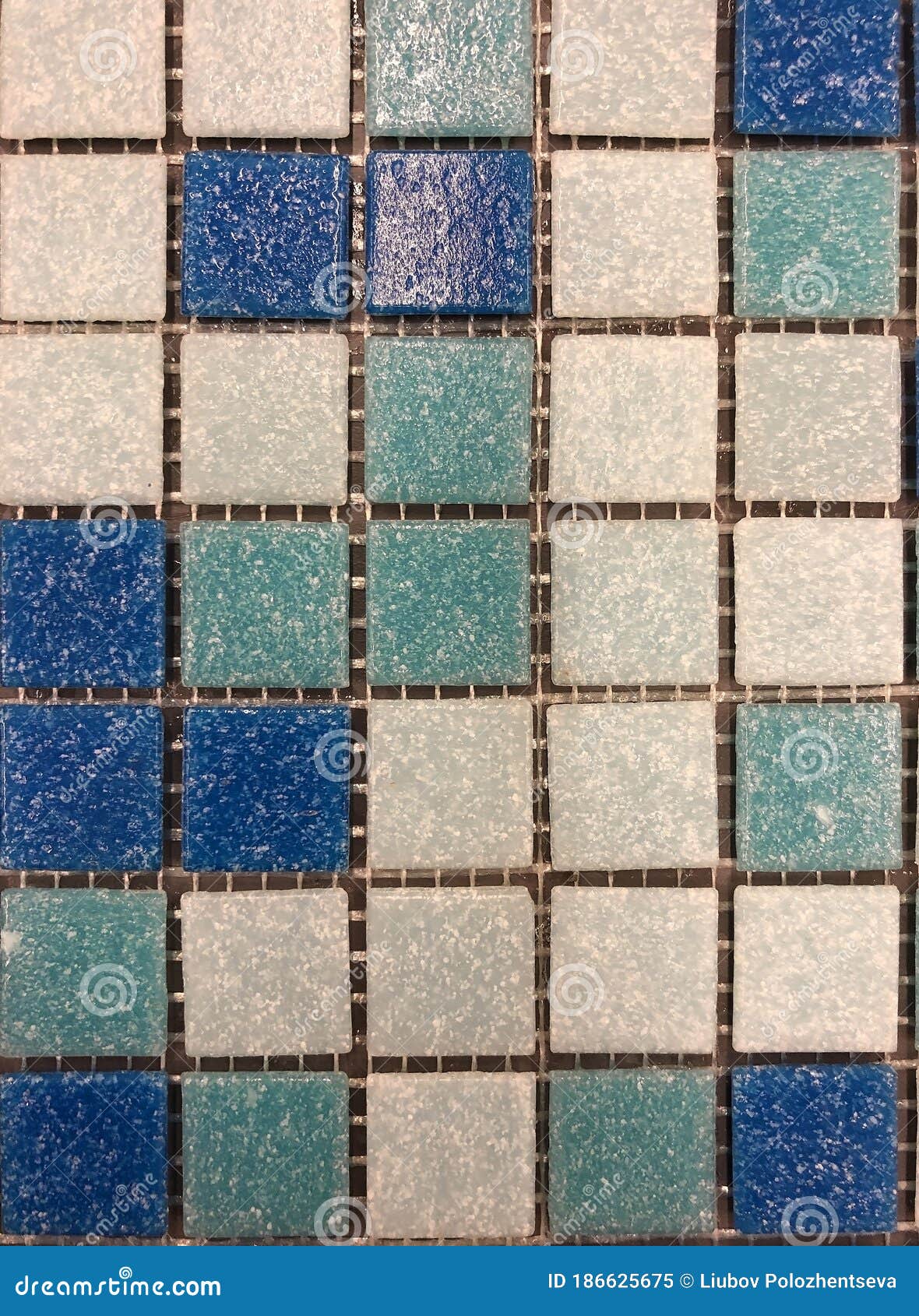 Background, Texture of Blue Tiles, Mosaic Stock Image - Image of design ...