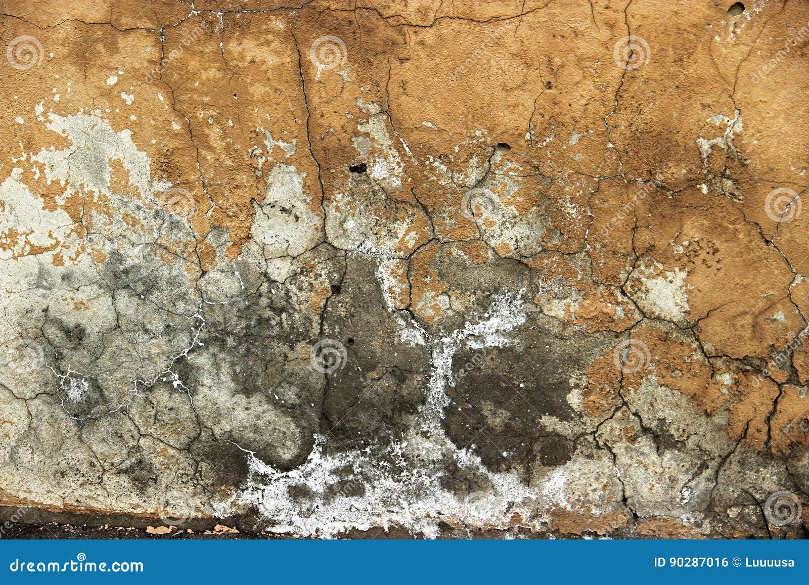 Background Texture from Brick Wall with Damaged Cracked Plaster Stock ...