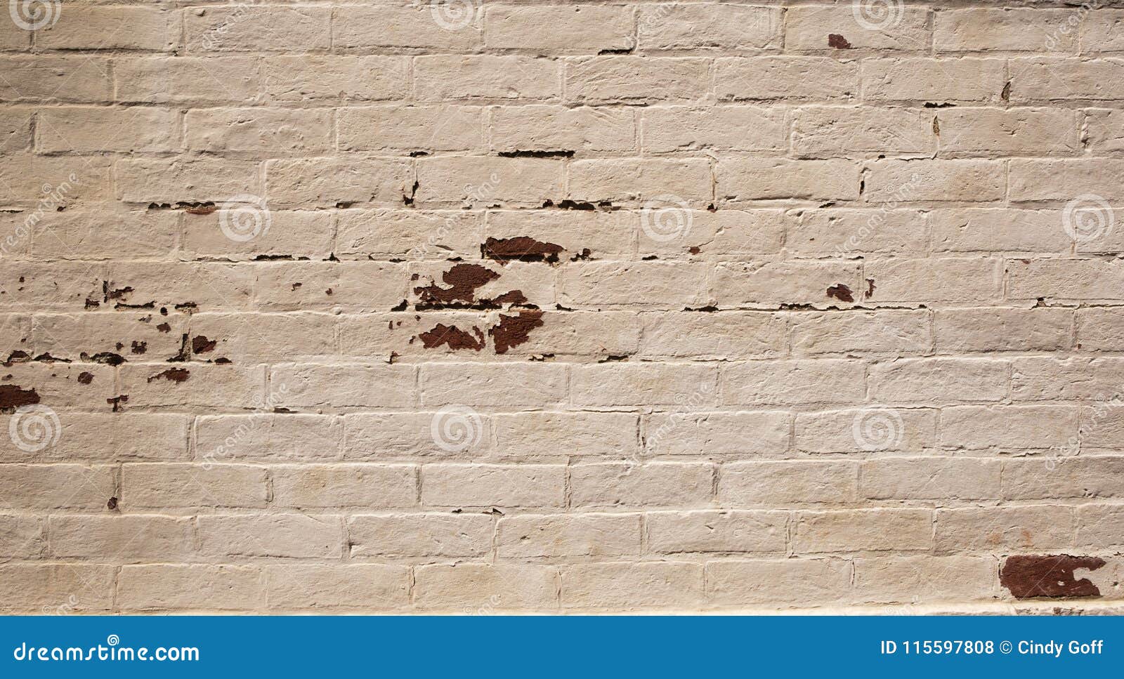 Background Texture of Brick Wall with Chipped Paint Stock Photo - Image ...
