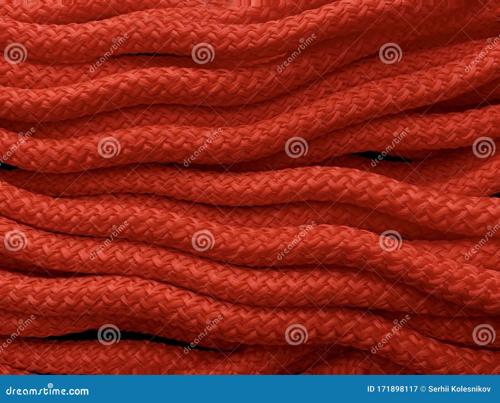 Background Texture: Bright Nylon Rope. Tight Industrial Rope Stock ...