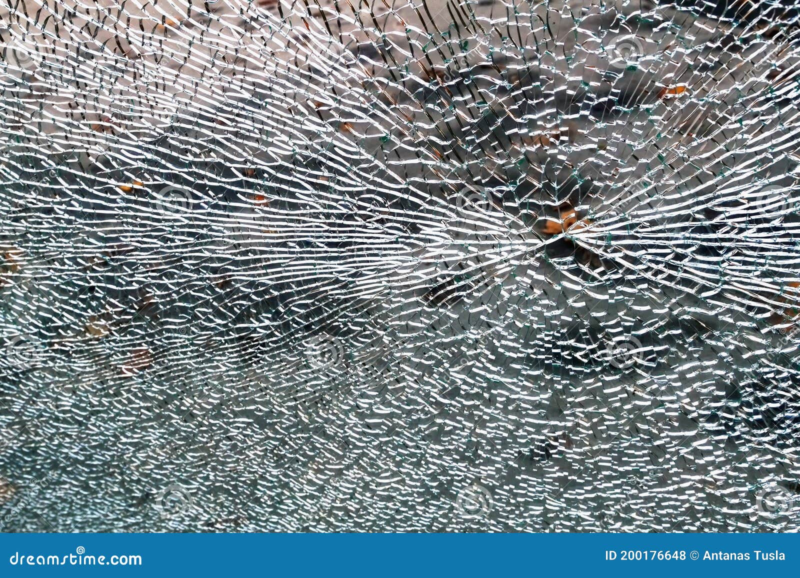 Broken safety glass stock photo. Image of broken, structure - 200176648