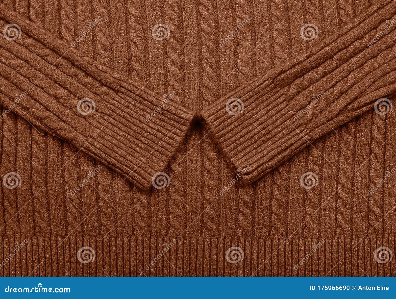 Background Texture of Brown Knitted Wool Fabric Stock Photo - Image of ...