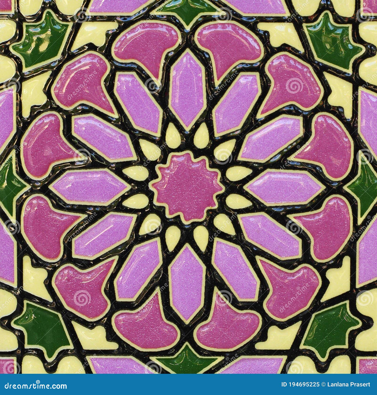 Background and Texture Ceramic Tile, Flower Pattern Stock Image - Image ...