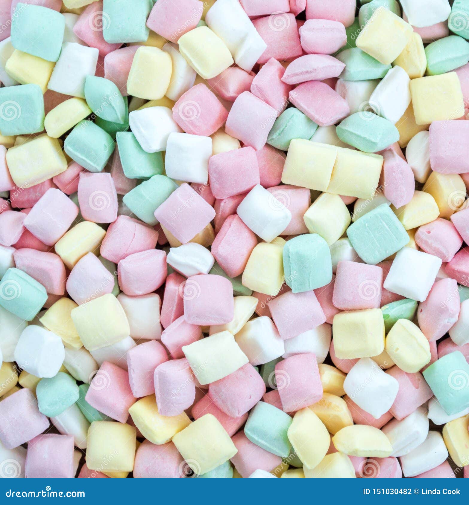Background Texture - Close Up of Pastel Butter Mints Stock Photo ...