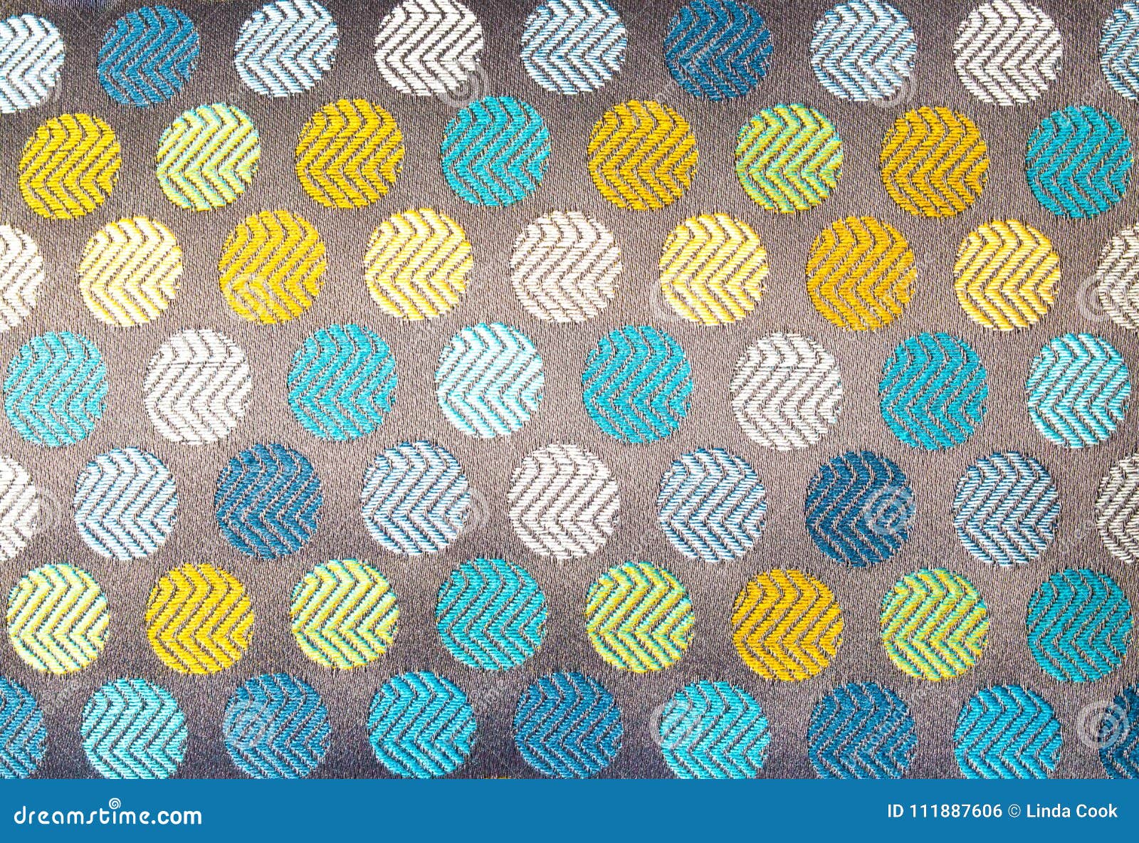 Background Texture Close Up of Multicolored Textile with Circle Pattern ...