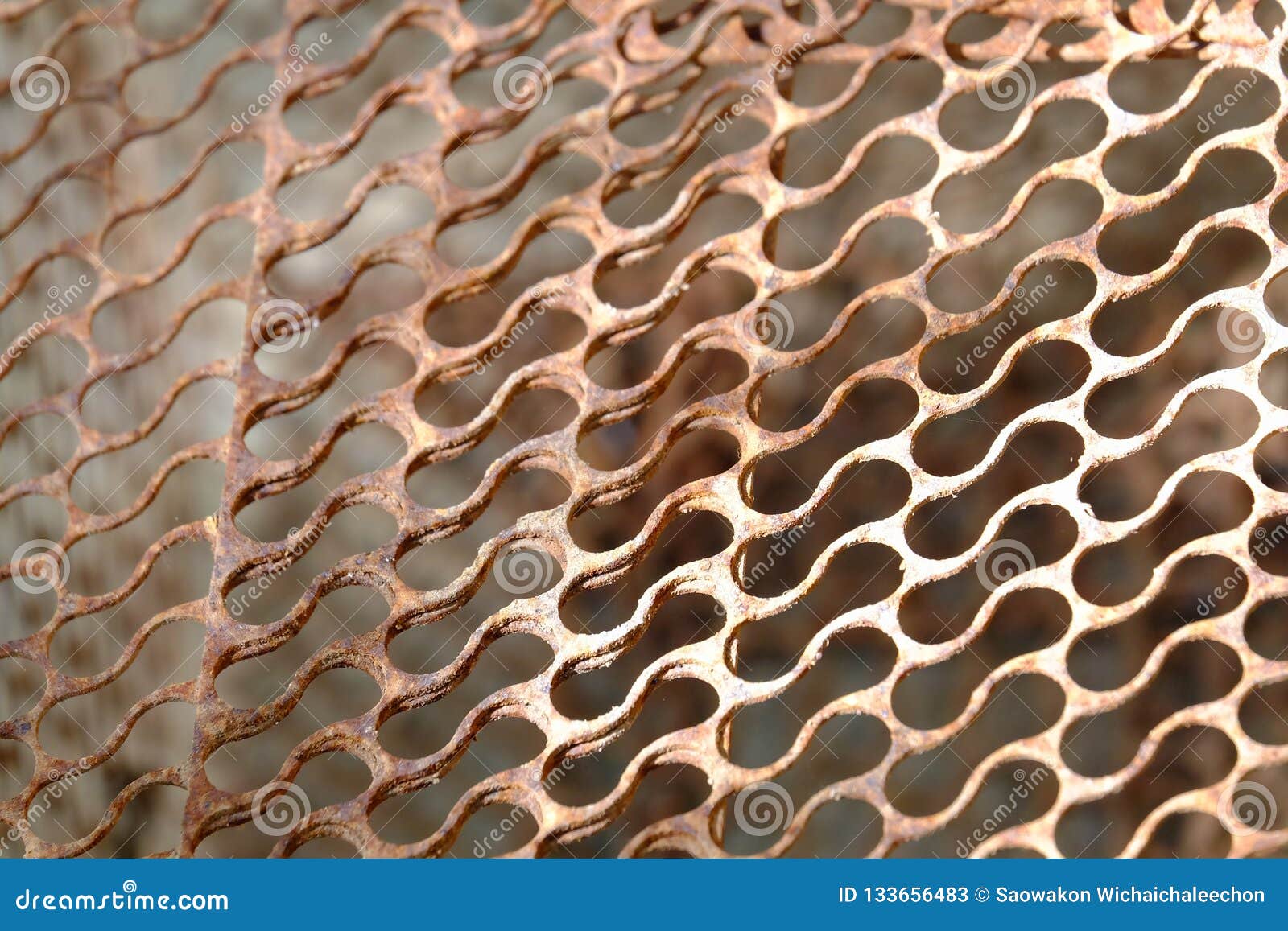Close Up Old Rusty Metal Box with Warm Light Stock Image - Image of ...