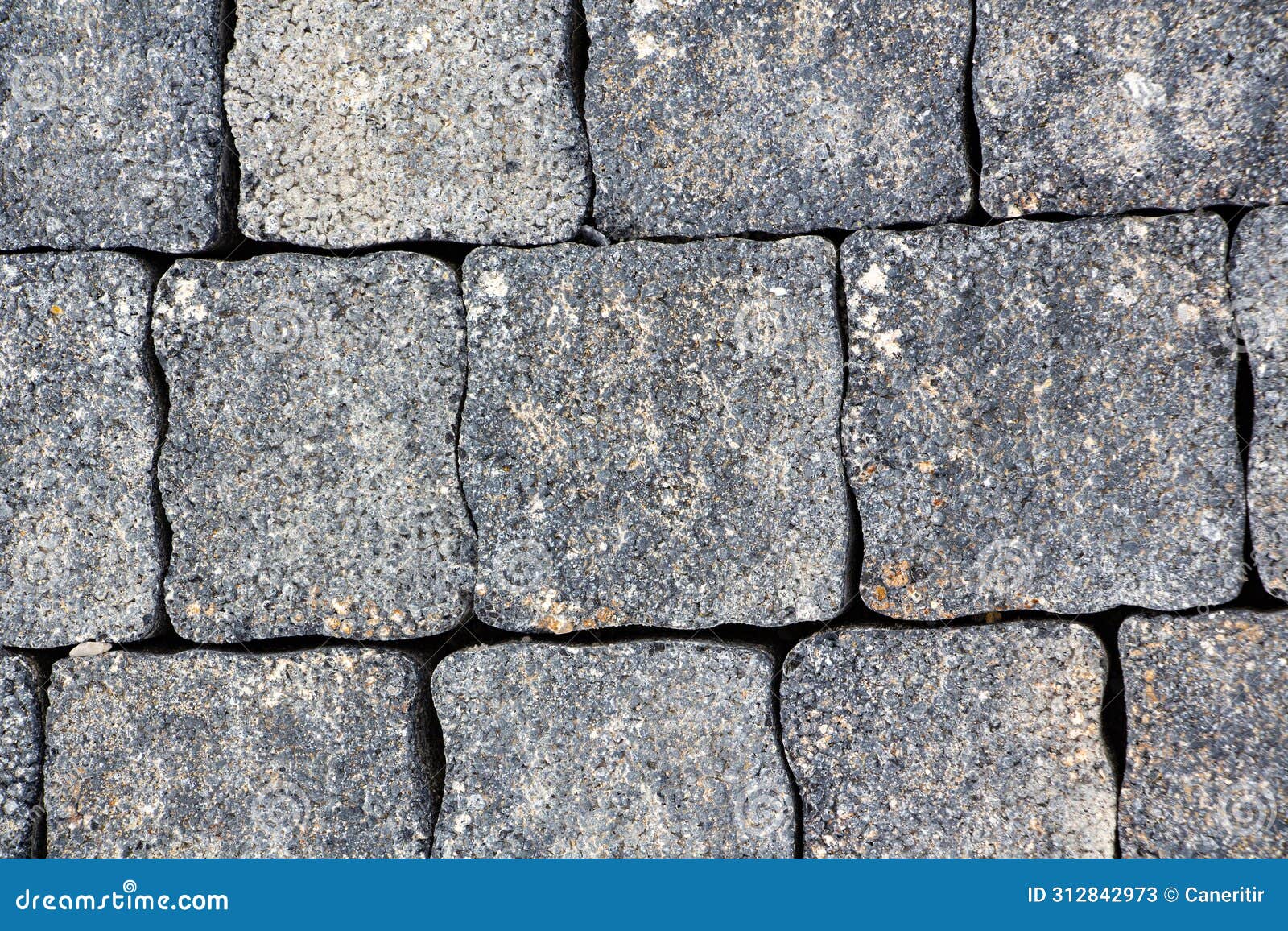 Background Texture of Cobblestone Pavement. Paving Slabs in the Form of ...