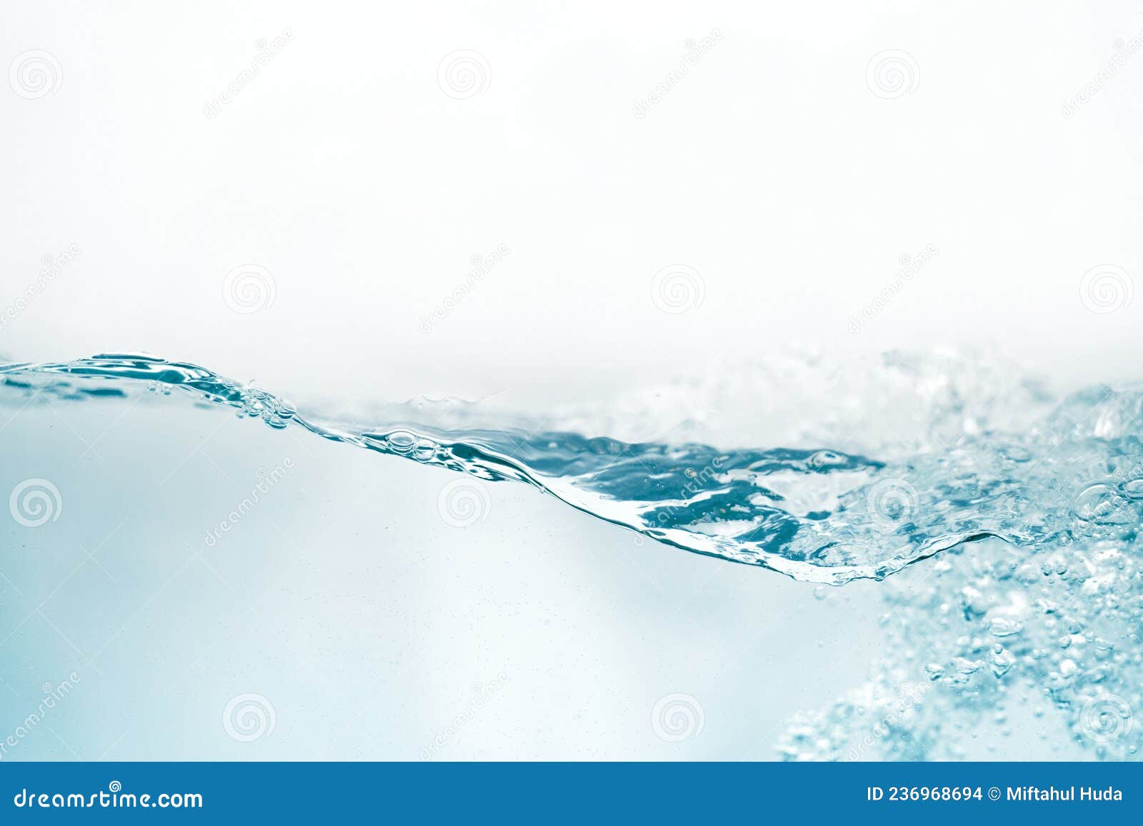 The Rippling Water Surface from the Side View Stock Photo - Image of ...