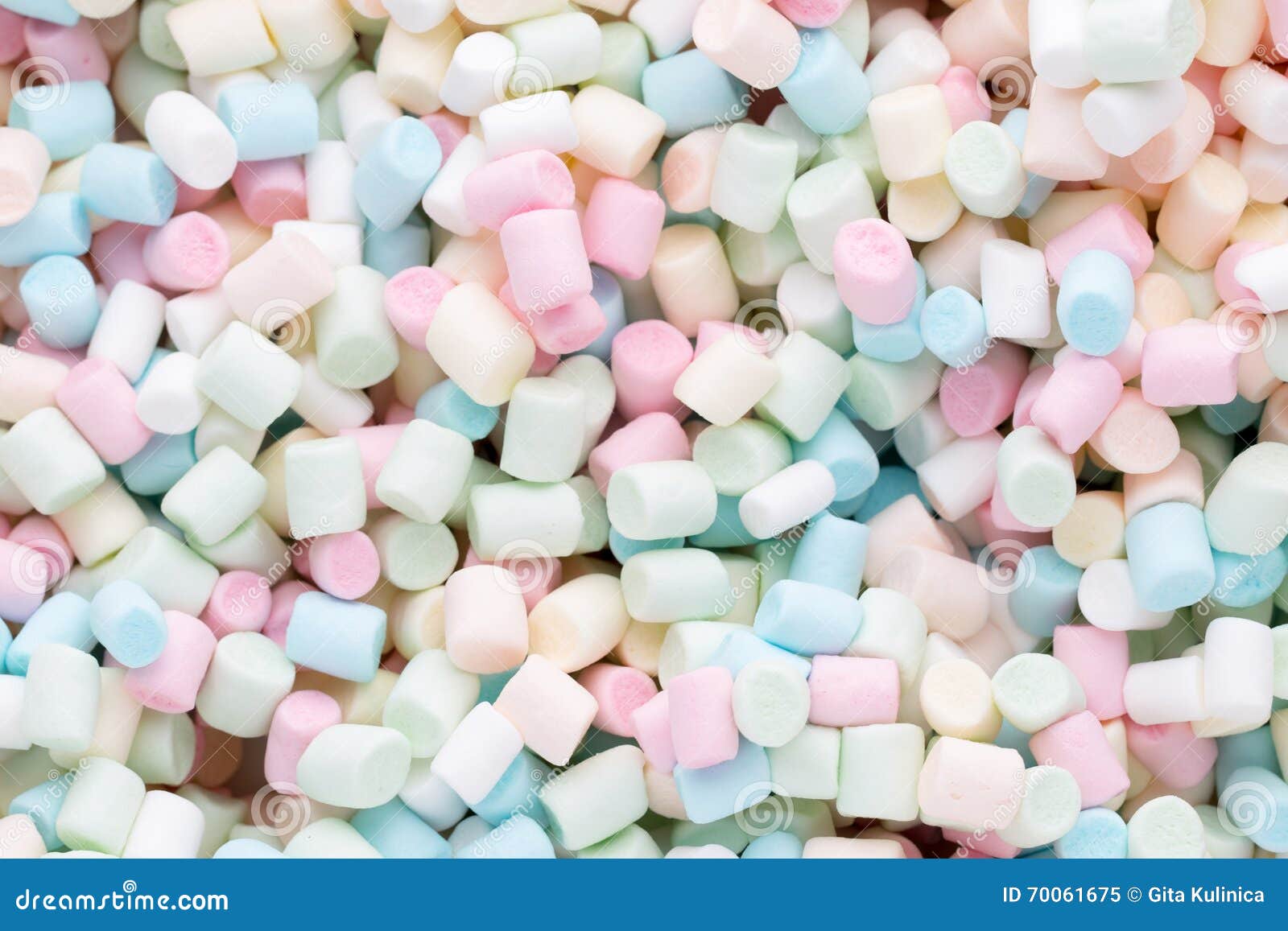 Background Or Texture Of Colorful Mini Marshmallows. Royalty-Free Stock ...