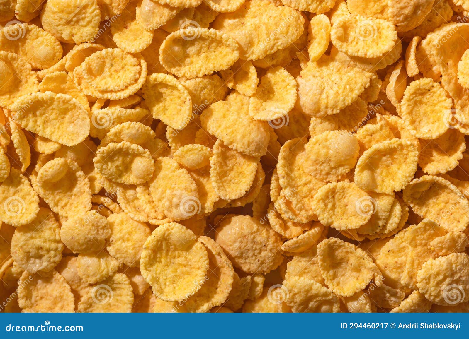 Background and Texture of Corn Flakes. Morning Breakfast Stock Image ...
