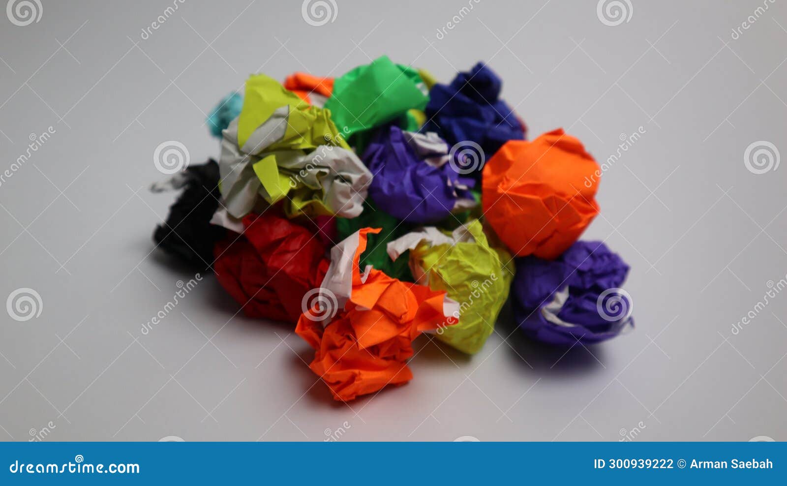 Background and Texture of Crumpled Colored Paper. Stock Photo - Image ...