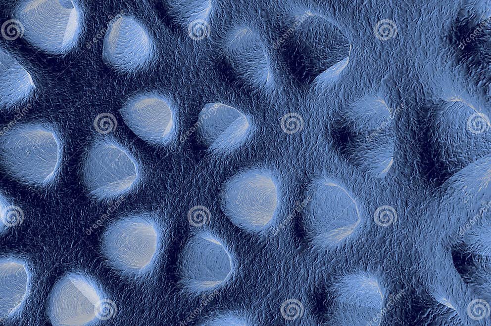 3D Illustration of the Skin Texture Under a Microscope Stock ...