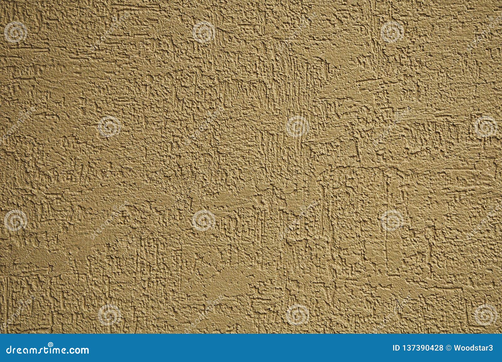 Background and Texture of Decorative Plaster. Yellow Color with a ...