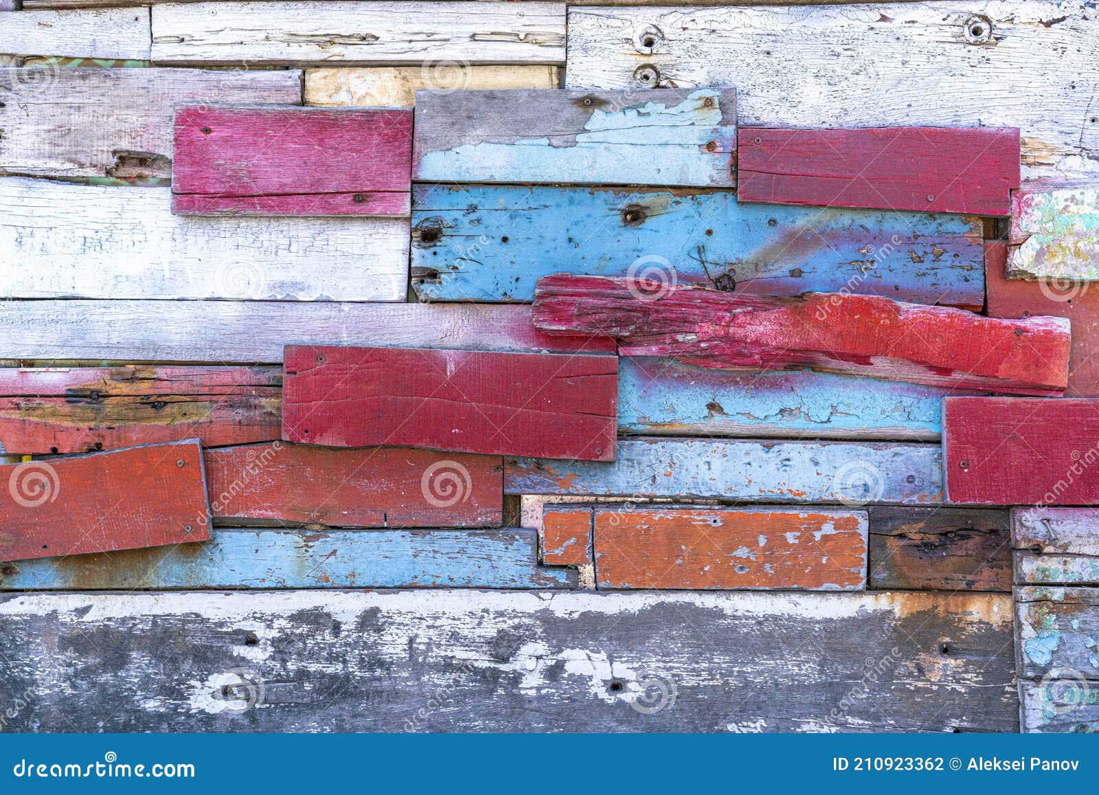 Old Multi Colored Wood Panel Background Stock Photo - Image of rough ...