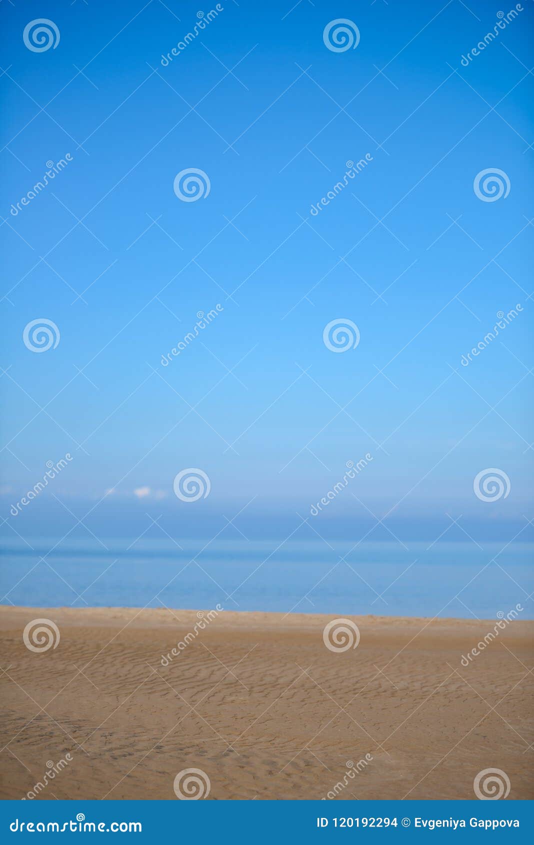 The Background Texture Desert Beach. a Cloudless Sky and Sand Stock ...